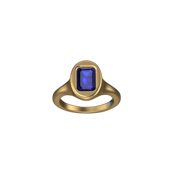 Gemstone Bubble Bezel Ring – Henri Noël