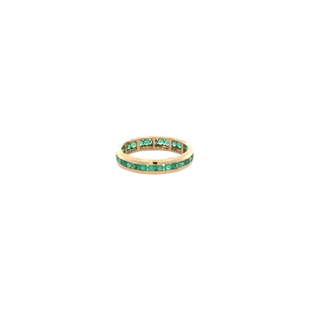 Emerald Channel Set Band – Henri Noël